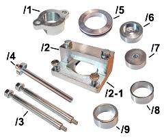 VAS6295, Hydraulic Press - Bushing Kit